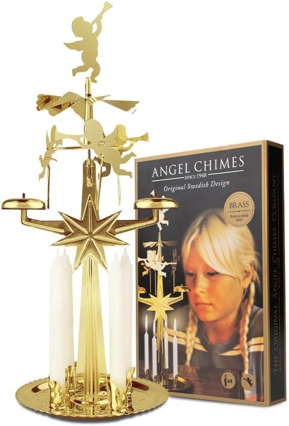Original Swedish Brass Angel Chimes With Candles – Cutler's Hardware